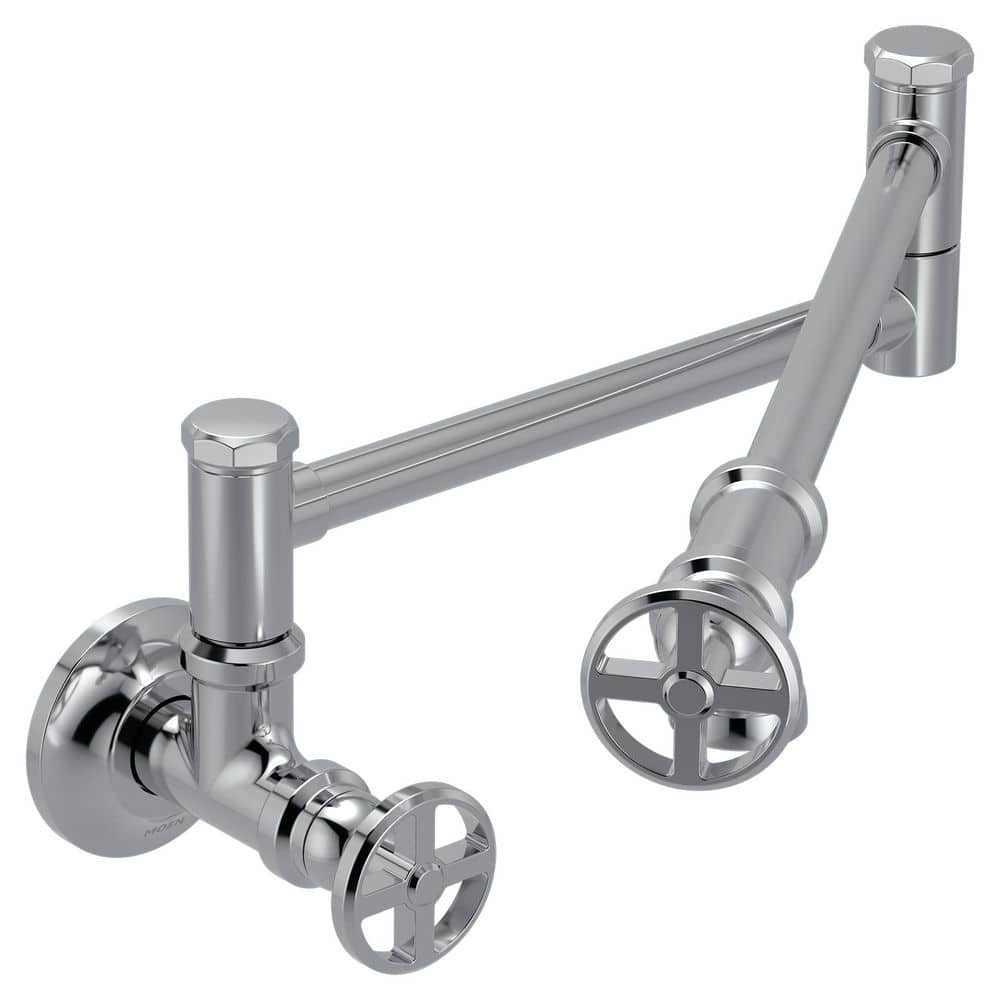 MOEN Paterson Traditional Wall Mount Pot Filler Kitchen Faucet in ...