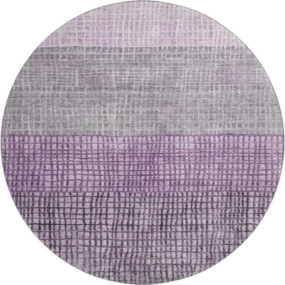Addison Rugs Mayfield Premium Machine Washable Abstract AMF1831 Plum 8 ...