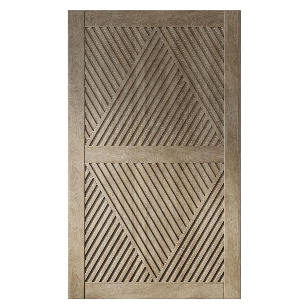 HOMACER LT 50 in. x 84 in. C-Panel Solid Core Classic Gray Diamond ...