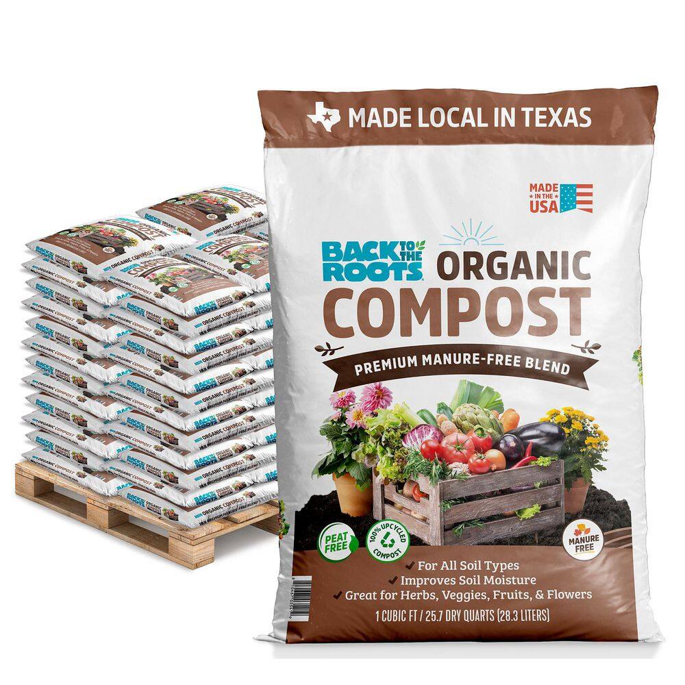 Back to the Roots Organic Texas Bulk Compost Soil Amendment (60 1cu. ft ...