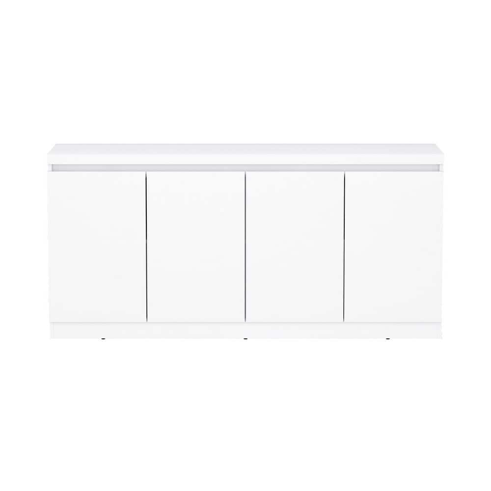Manhattan Comfort Griffin Modern White Composite Wood 62.4 in ...