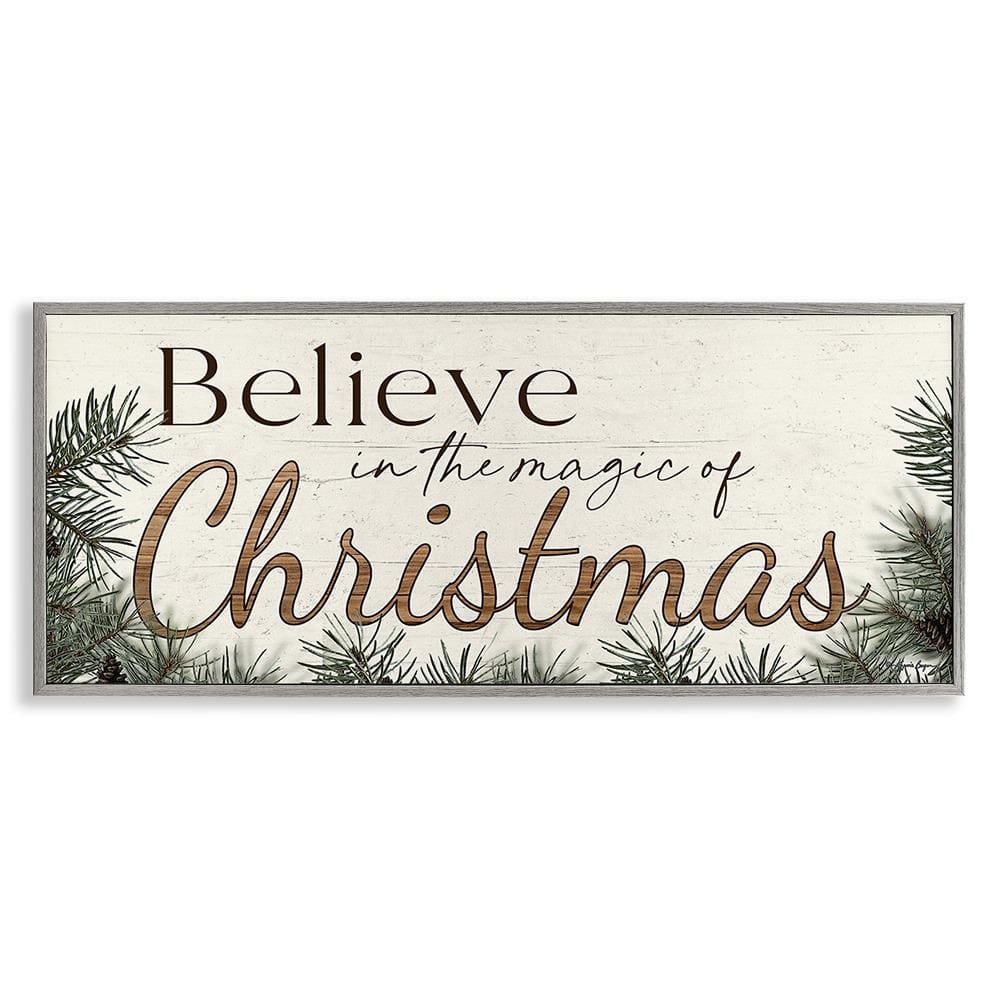 Stupell Industries Magic Of Christmas Phrase by Susie Boyer 1-Piece ...