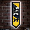 Evergreen University of Michigan Pennant 9 in. x 23 in. Plug-in LED ...