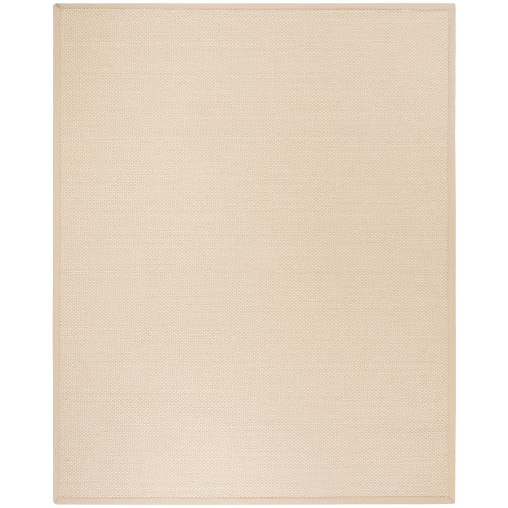 SAFAVIEH Natural Fiber Ivory/Light Beige 8 ft. x 10 ft. Border Area Rug ...