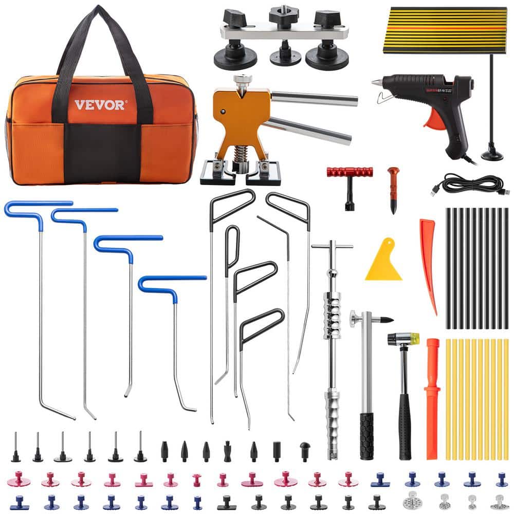 VEVOR Paintless Dent Removal Rods, 68-Pieces Paintless Dent Repair ...