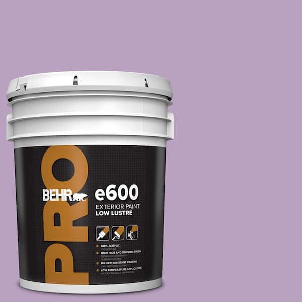 BEHR PRO 5 gal. #660D-4 Lilac Rose Low Luster Exterior Paint PR62005 ...