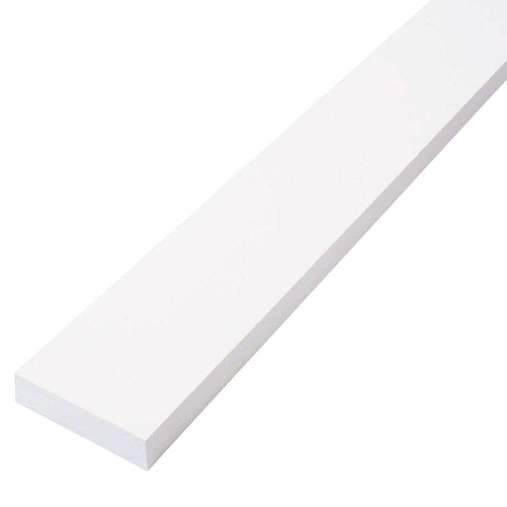 Trim Board Primed Pine Finger-Joint (Common: 1 in. x 3 in. x 8 ft ...