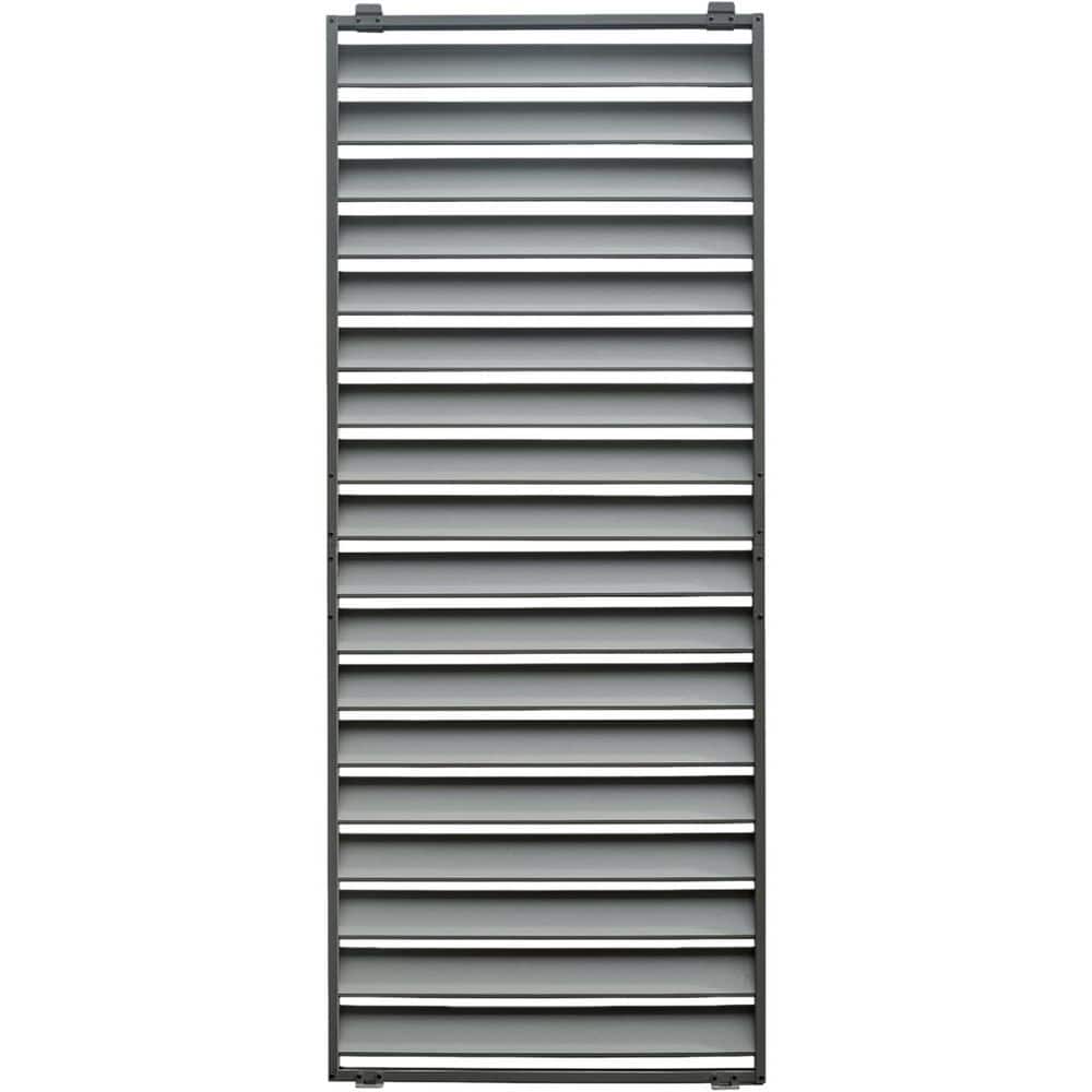 1-Pack Outdoor Louvered Pergola Accessories Pergola Screens, Aluminum ...