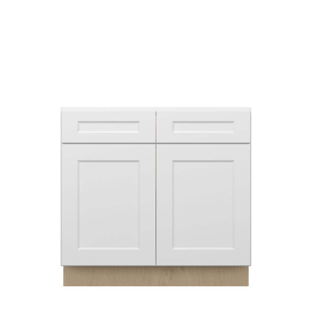 Kunal Kitchens Norfolk Shaker 36 in. W x 34.5 in. H x 24 in. D in ...