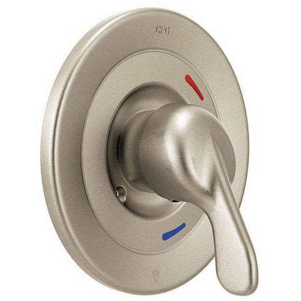 MOEN Cornerstone 1 Handle Wall Mount Valve Handle in Brushed Nickel ...