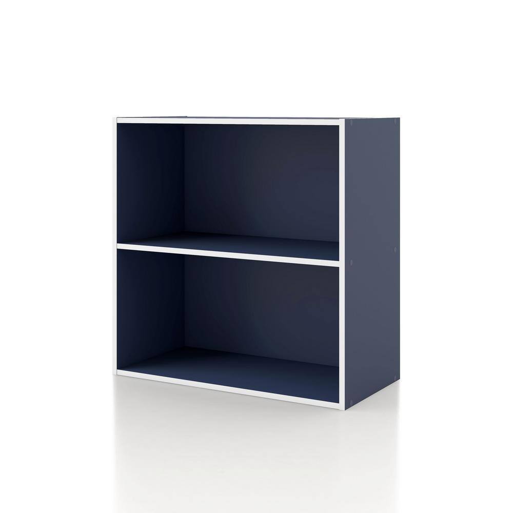 Furniture of America Quincy 23.7 in. Tall Stackable Steel Blue ...