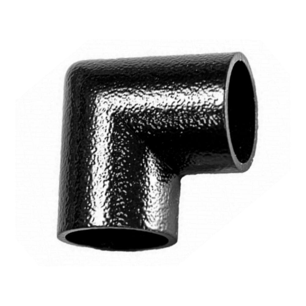 EZ Handrail Hammered Black Aluminum 90 Degree Miter Hand Rail Elbow ...
