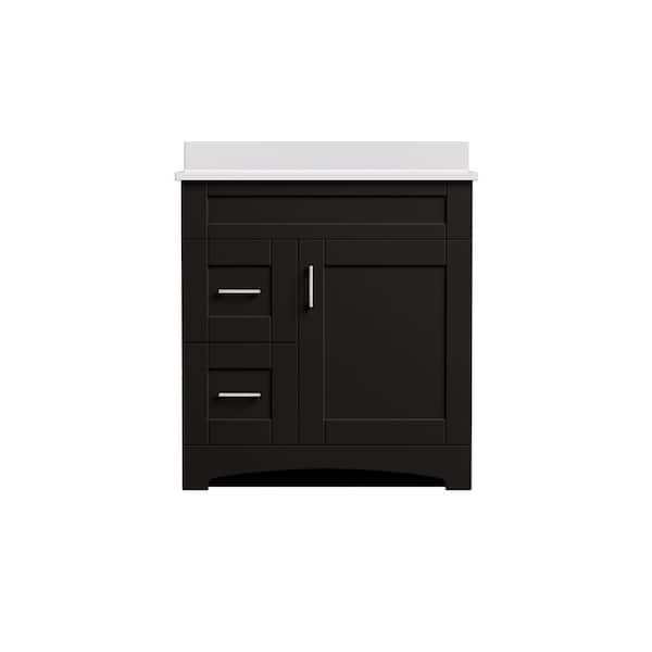 MagickWoods Brixton 30 in. W x 21 in. D Bath Vanity Cabinet in Dark ...