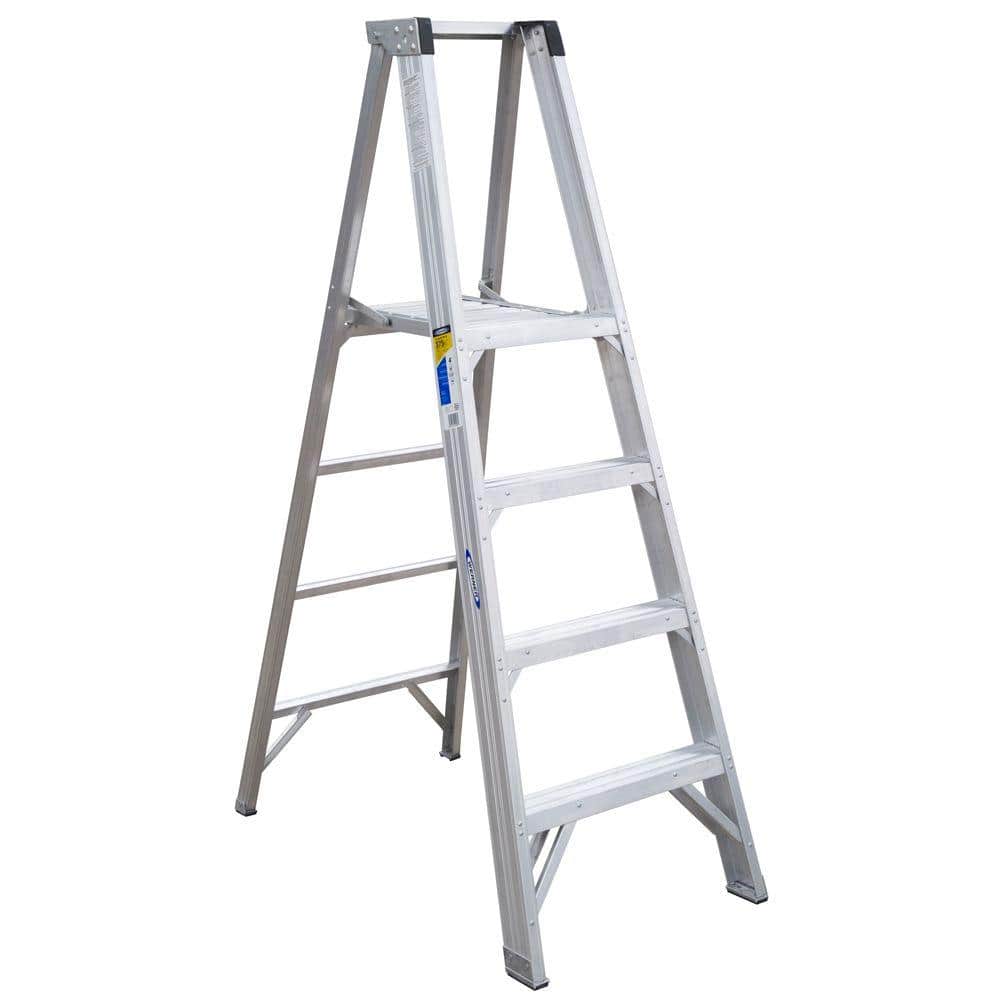 Have a question about Werner 4 ft. Aluminum Platform Step Ladder (10 ft ...