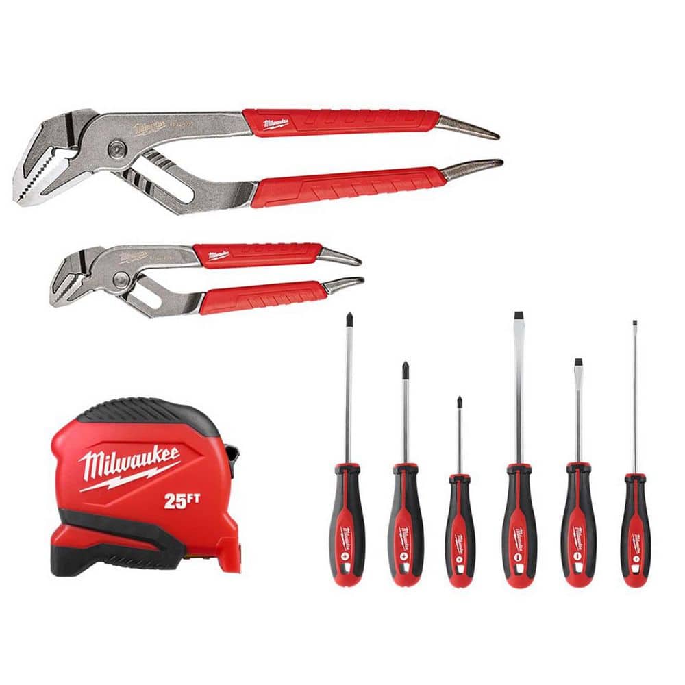 Milwaukee Multi-Bit Screwdrivers and Pliers Hand Tool Set W/ Compact ...