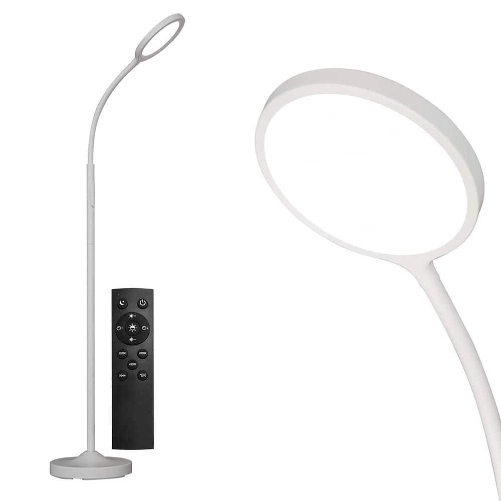 69 in. White Super Bright Dimmable LED Standard Floor Lamp Lamp-335 ...