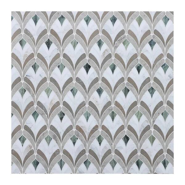 Ivy Hill Tile Elizabeth Sutton Viola Green 12 in. x 12 in. Polished ...