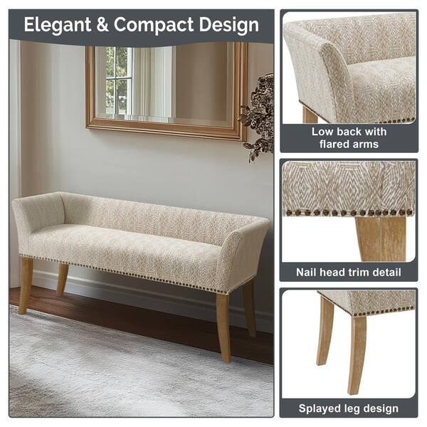 Madison Park Welburn Accent Bench in Green