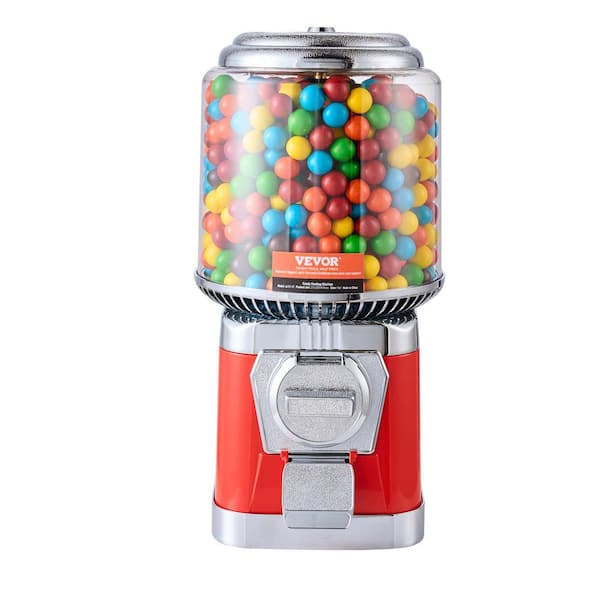 VEVOR Gumball Machine, 1-in. Candy Vending Machine, Commercial Gumball ...