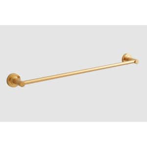 SIGNATURE HARDWARE Lexia 18 in. Wall Mounted Towel Bar in Chrome ...