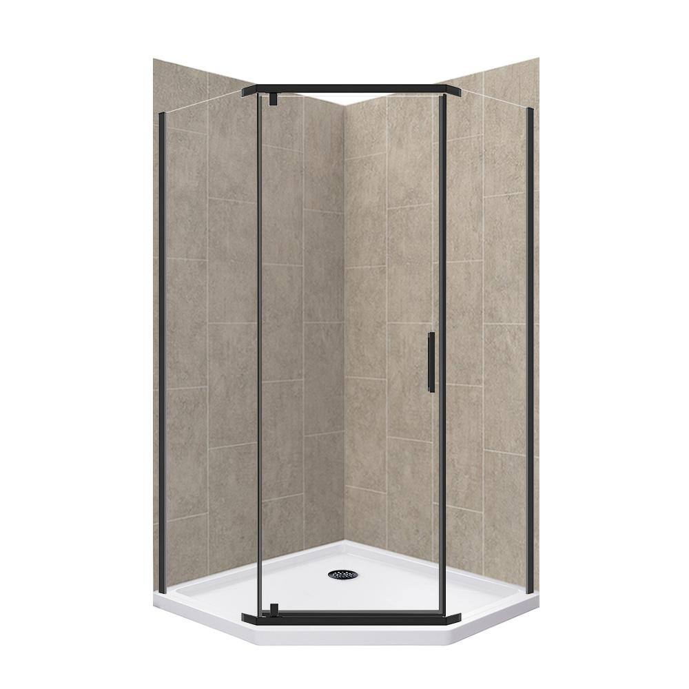 Have a question about Cove 36 in. L x 36 in. W x 78 in. H Corner Shower ...