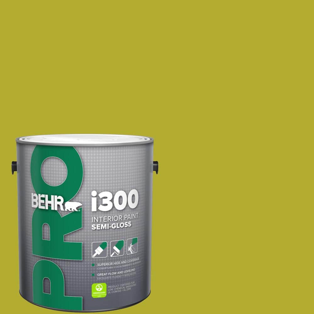 BEHR PRO 1 gal. #P340-6 Green Neon Semi-Gloss Interior Paint PR37301 ...