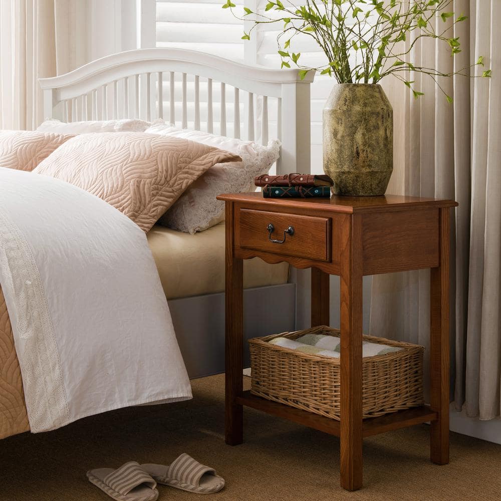 Leick Home Favorite Finds Wood Shaker Night Stand Tables with Drawer ...