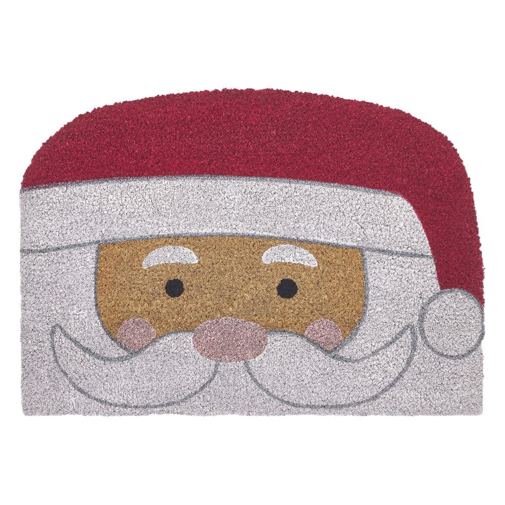 VCNY Home Santa Multi 17 in. x 24 in. Coir Holiday Design Indoor ...