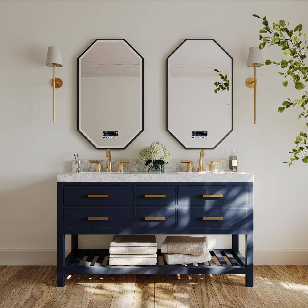 Ancerre Designs Elizabeth 60 in. W x 22 in. D Bath Vanity in Heritage ...