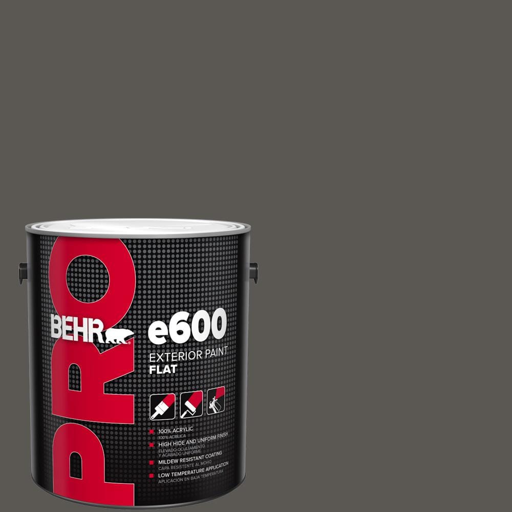 BEHR PRO 1 gal. #MQ2-62 Peppery Flat Exterior Paint PR61301 - The Home ...