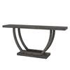 Tribesigns Catalin 63 in. Gray Rectangle Sofa Table Wood Console Table ...