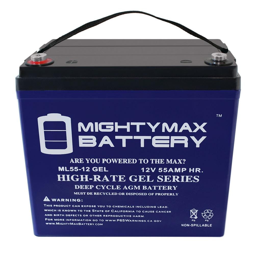 MIGHTY MAX BATTERY 12V 55AH GEL Replacement Battery for MK UNIGY ...