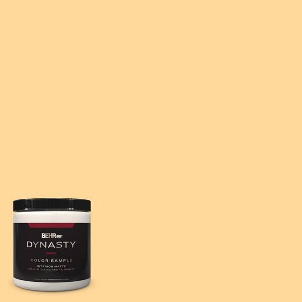 BEHR DYNASTY 8 oz. #P250-3 Marsh Marigold Matte Stain-Blocking Interior ...