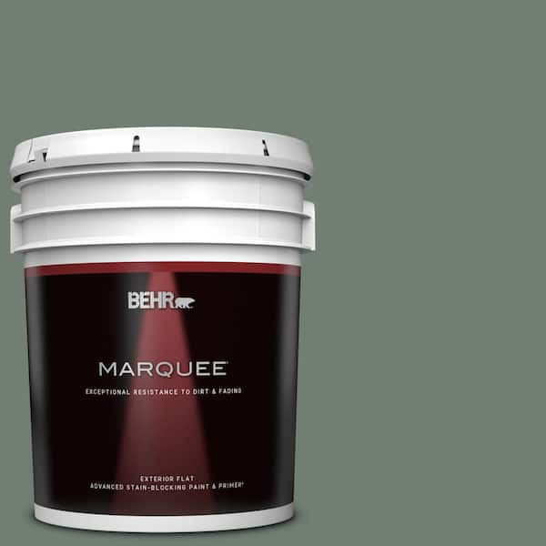 BEHR MARQUEE 5 gal. #N420-5 Boreal Flat Exterior Paint & Primer 445305 ...