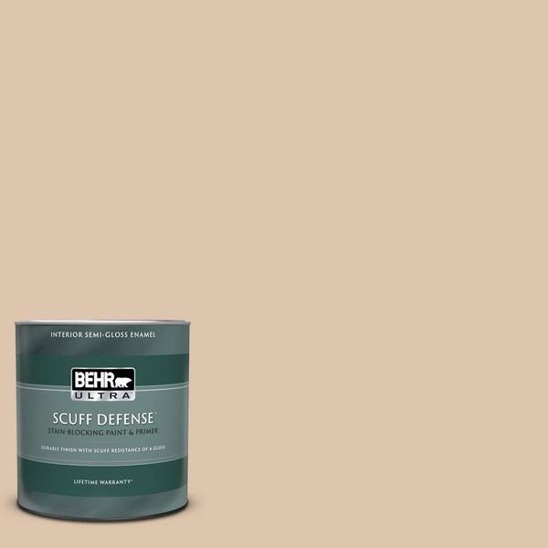 BEHR ULTRA 1 qt. #PPU3-08 Sienna Dust Extra Durable Semi-Gloss Enamel ...