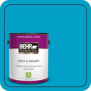 BEHR PREMIUM PLUS 5 gal. #P490-5 Yucatan Satin Enamel Low Odor Interior ...