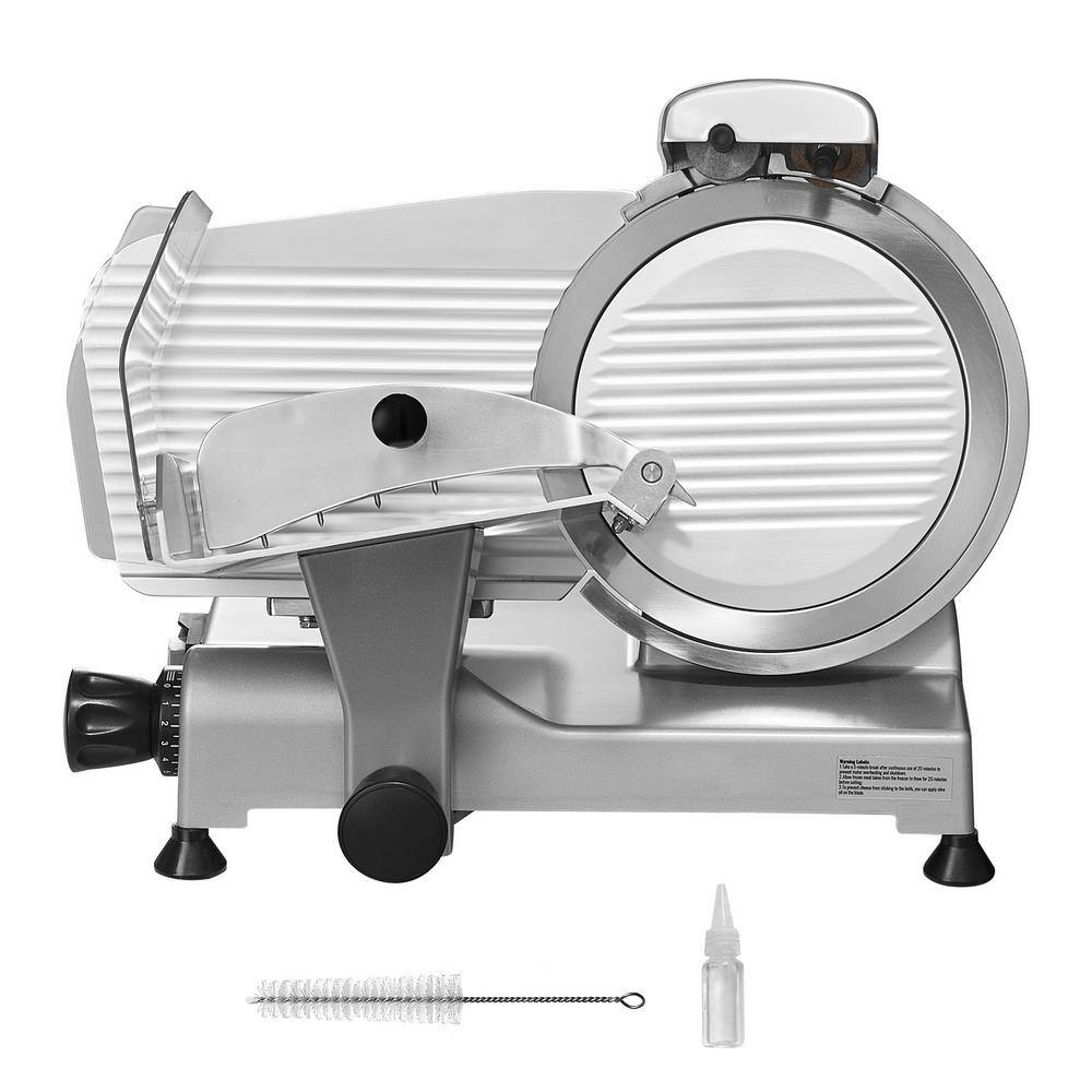 SKYSHALO Meat Slicer 340 W Electric Deli Food Slicer with 10in. SUS420 ...