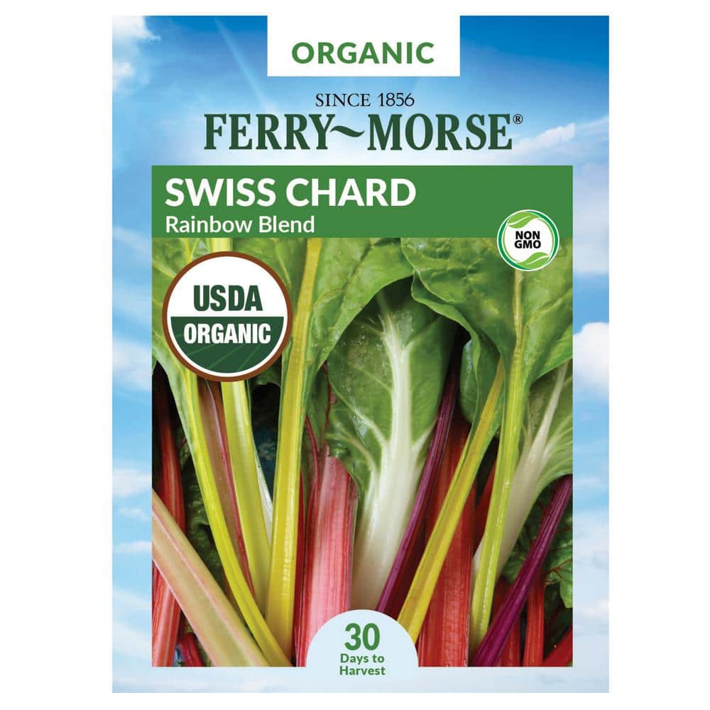 Ferry-Morse Organic Swiss Chard Rainbow Blend Vegetable Seed 0800 - The ...