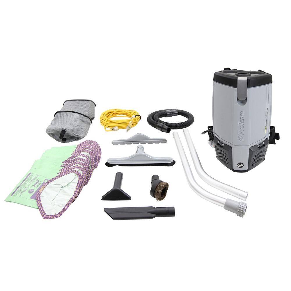 ProTeam ProVac 6 Qt. Backpack Vacuum Cleaner FS6 1082_1 - The Home Depot