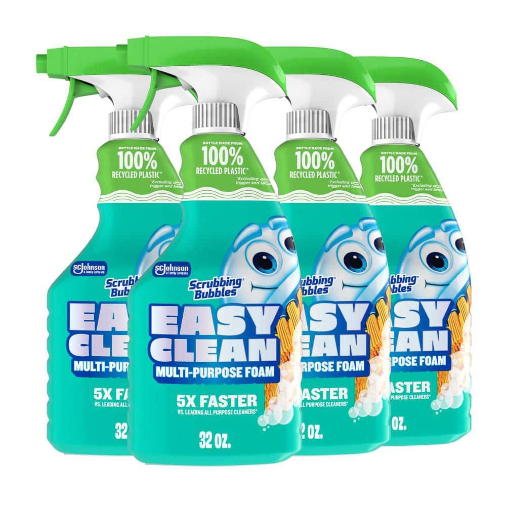 Scrubbing Bubbles 32 fl. oz. Easy Clean Multi-Purpose Foam Bathroom Cleaner (Trigger Spray) (4 ...