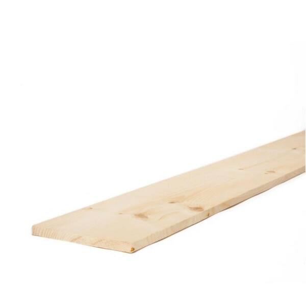 1 in. x 10 in. x 12 ft. Premium Kiln-Dried Square Edge Whitewood Common ...