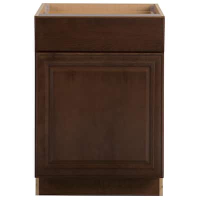 Hampton Bay Benton Assembled 21x34.5x24 in. Base Cabinet with Soft ...