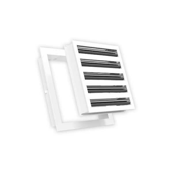 QuietCool 10 in. x 10 in. Aluminum Wall/Ceiling Linear Slot Diffuser in ...