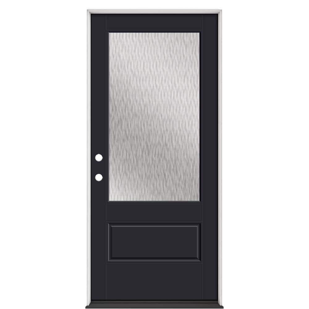 Masonite Double Water 36in x 80in 1 Panel Left Hand/Outswing 3/4 Lite ...