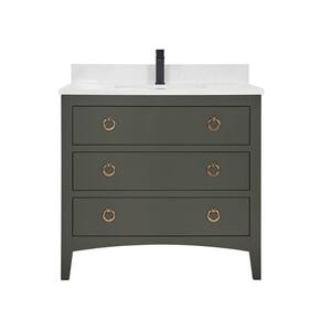 Legion Furniture French Contemporary 36in. 1 Freestanding Silver Strand ...