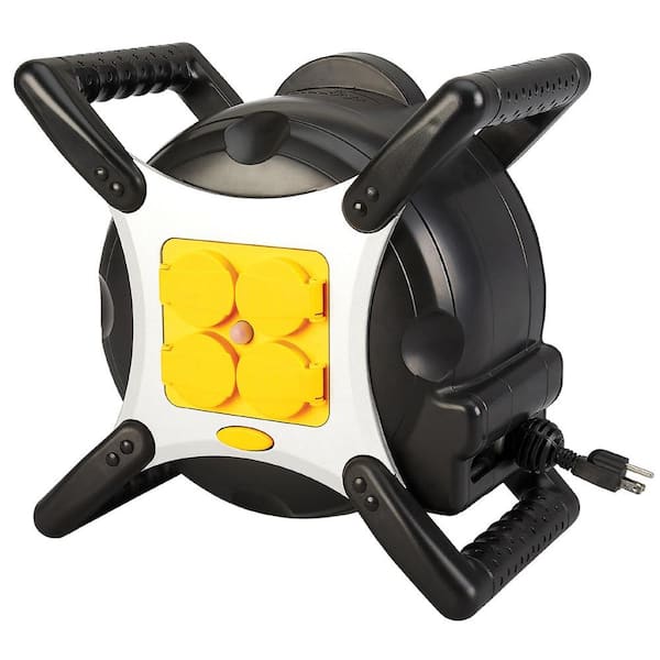 Reviews for Designcord 50 ft. 12/3 Auto-Rewind Extension Cord Reel | Pg ...
