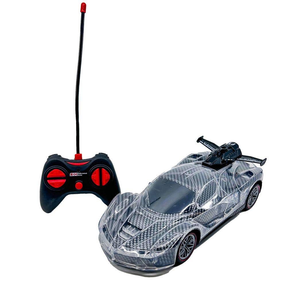 Light Speed RC LED Sports Car TOY-LSPEED-BK - The Home Depot