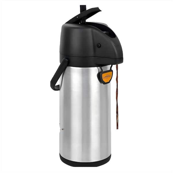 Numhew 5 Cup Airpot Coffee Dispenser Thermal with Pump, Stainless Steel ...
