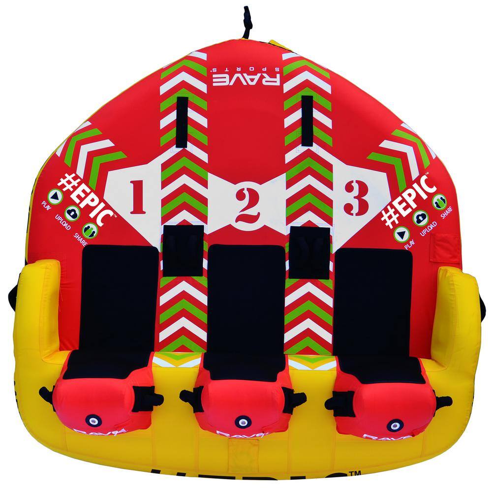 RAVE Sports #EPIC 81 in. x 82 in. Inflatable Boat Towable 02645 - The ...