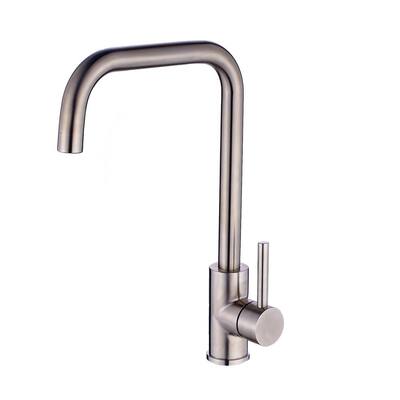 Boyel Living Silver Stainless Steel Faucet Single-Handle Faucet Pull ...